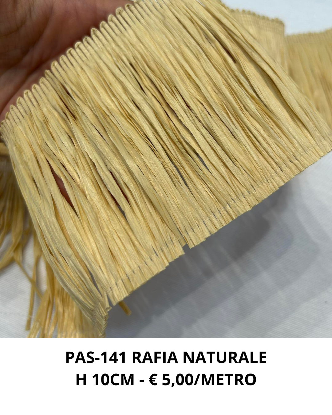 PAS-141 FRANGIA RAFIA NATURALE H 10CM